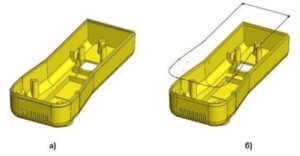 What is the difference between a parting line and a parting surface?
