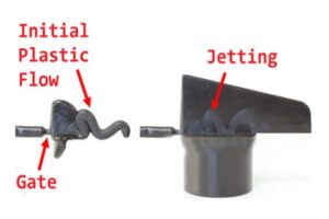 How to avoid jetting in injection molding?